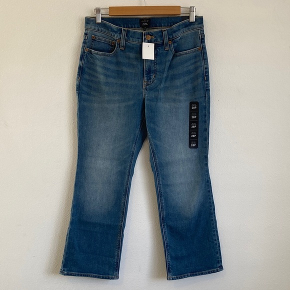 J. Crew | Jeans | J Crew Flare Crop Midrise Jean In Allday Stretch 28 ...